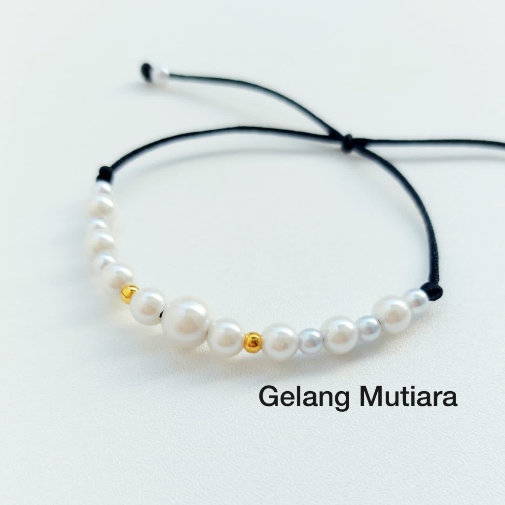 Jual Kalung Mutiara Kristal Hijab Handmade Flower Pearl Crystal ...
