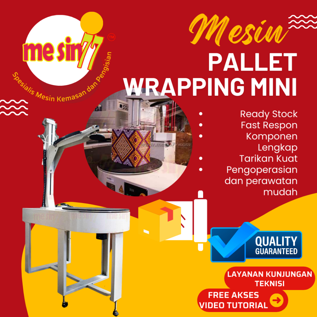 Jual DBC-800 Mini Pallet Wrapping Machine with TOP PLATE - Mesin Palet ...