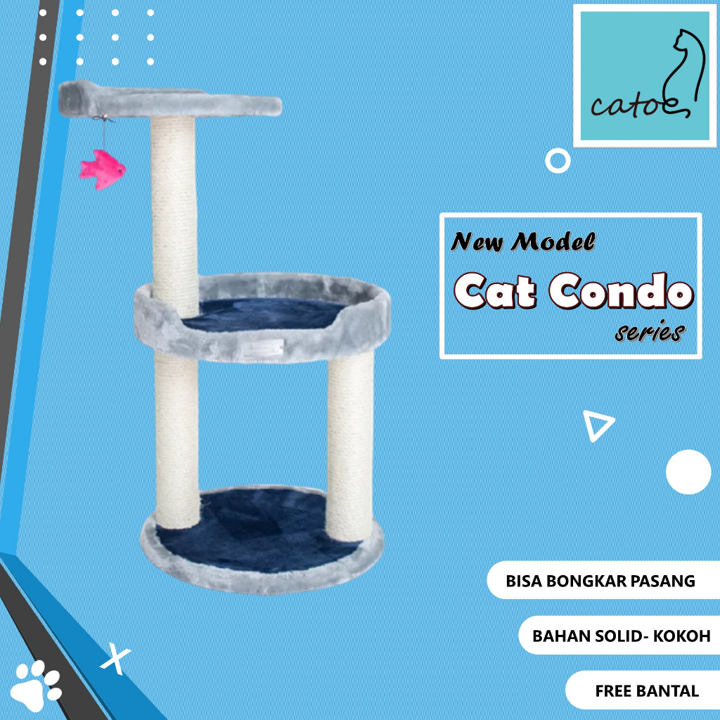Jual Cat Scratcher / Kandang Kucing / Cat Tree / Kitten Play / Panjatan ...