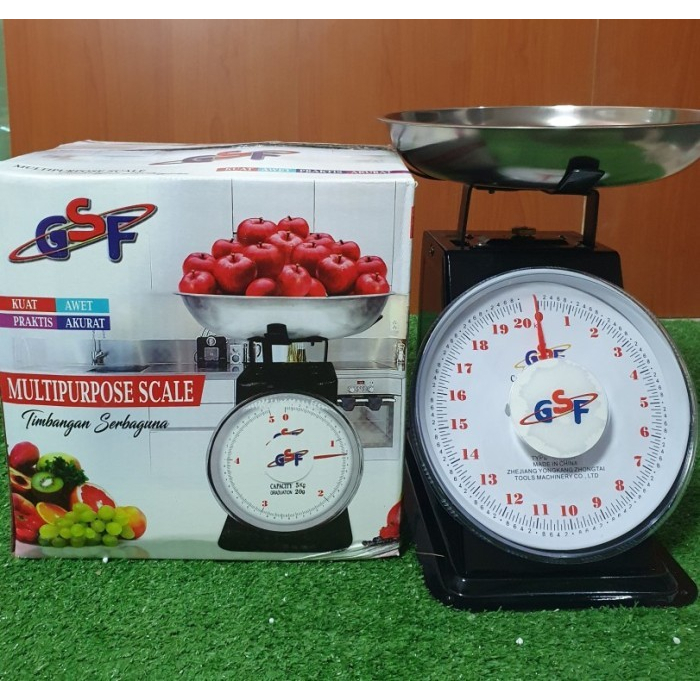 Jual timbangan GSF 20kg & 15kg timbangan duduk besi stainless 15 kg dan 20 kg | Shopee Indonesia