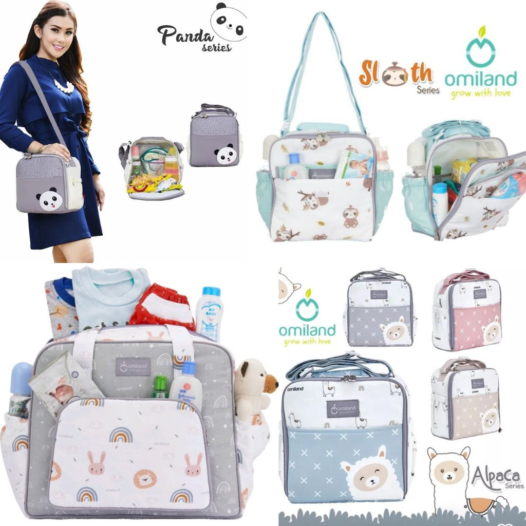 Jual OMILAND / Tas Bayi Besar / Medium / Kecil / Diaper Bag Besar ...