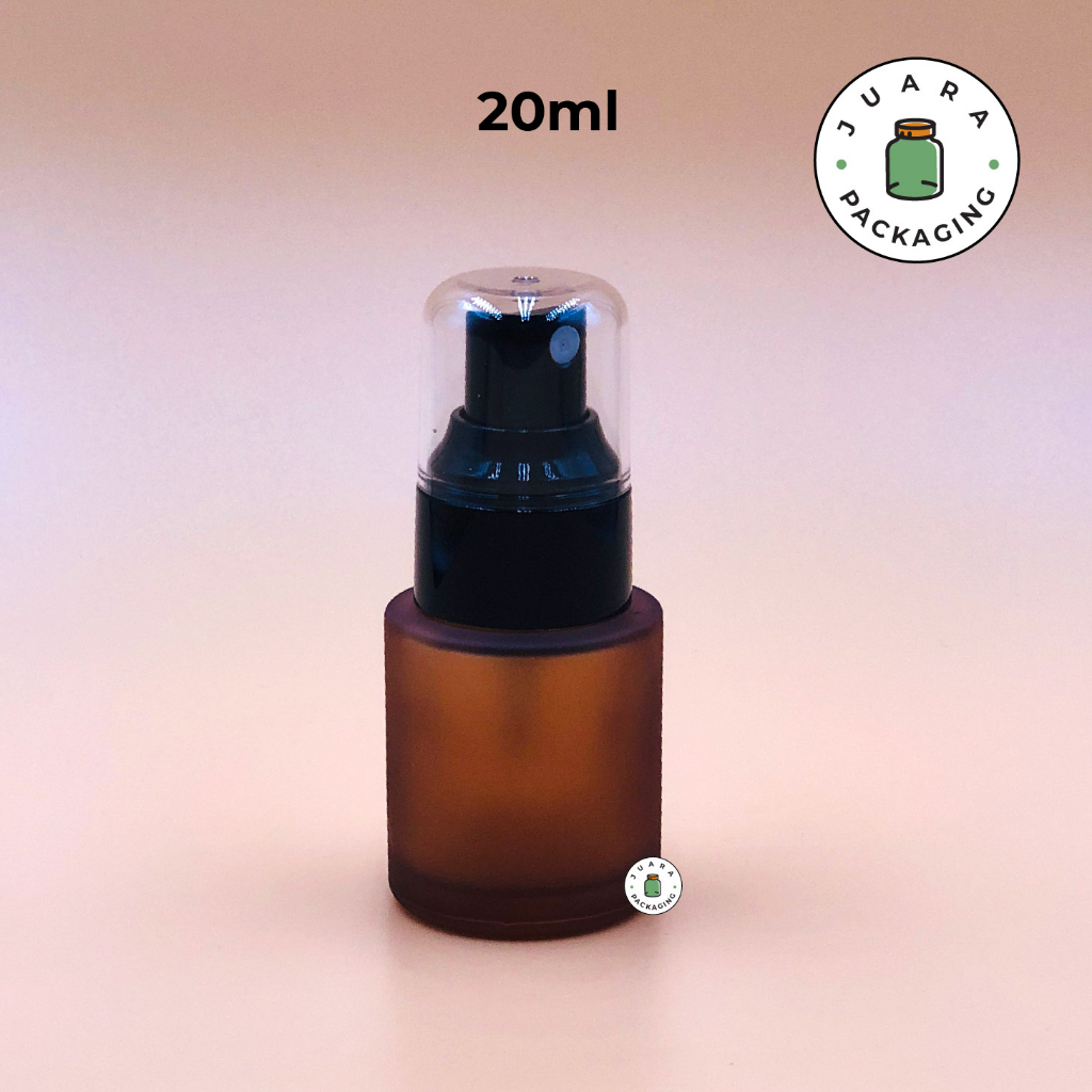 Jual Botol Spray 20ml Kaca Amber Coklat Buram dengan Spray Plastik ...
