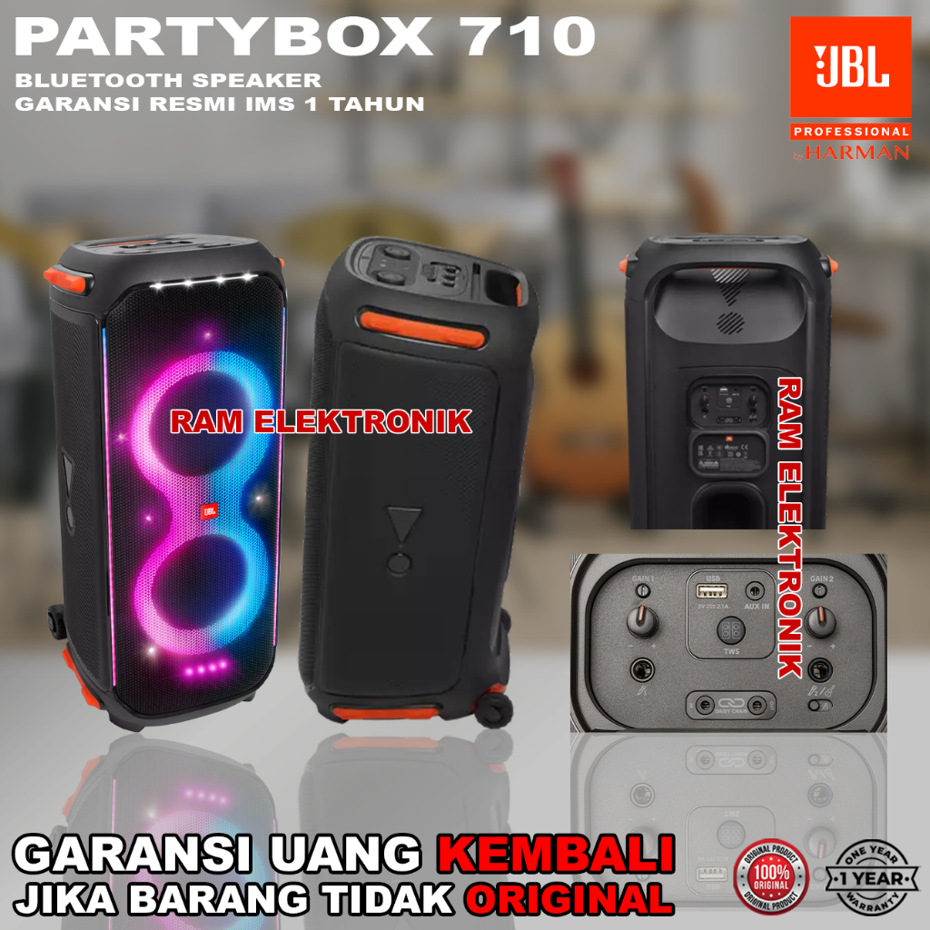 Jual Speaker Bluetooth JBL PARTYBOX 710 / PARTY BOX 710 Original 800 ...