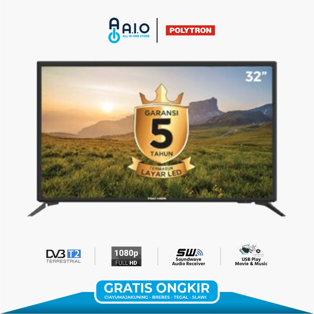 Jual POLYTRON - DIGITAL TV 32" - PLD 32V1853 PROMO GRATIS ONGKIR | Shopee Indonesia
