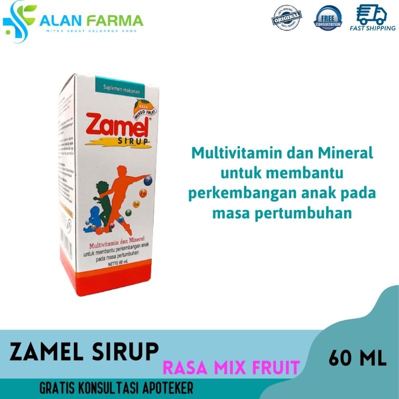 Jual Zamel Sirup | Multivitamin dan Mineral Anak Sirup | Vitamin Anak ...