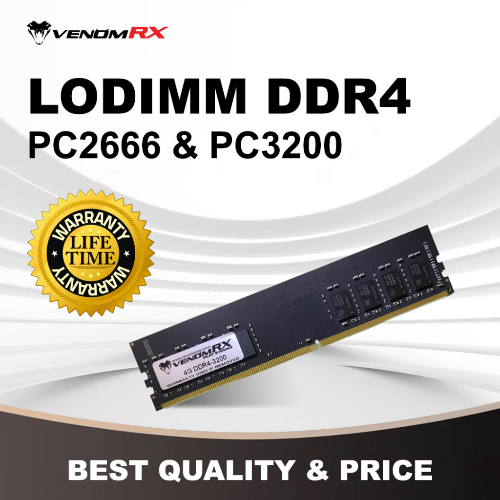 Jual Memory RAM LONGDIMM VenomRX - 4GB / 8GB / 16GB - DDR4 3200 Untuk PC | Shopee Indonesia