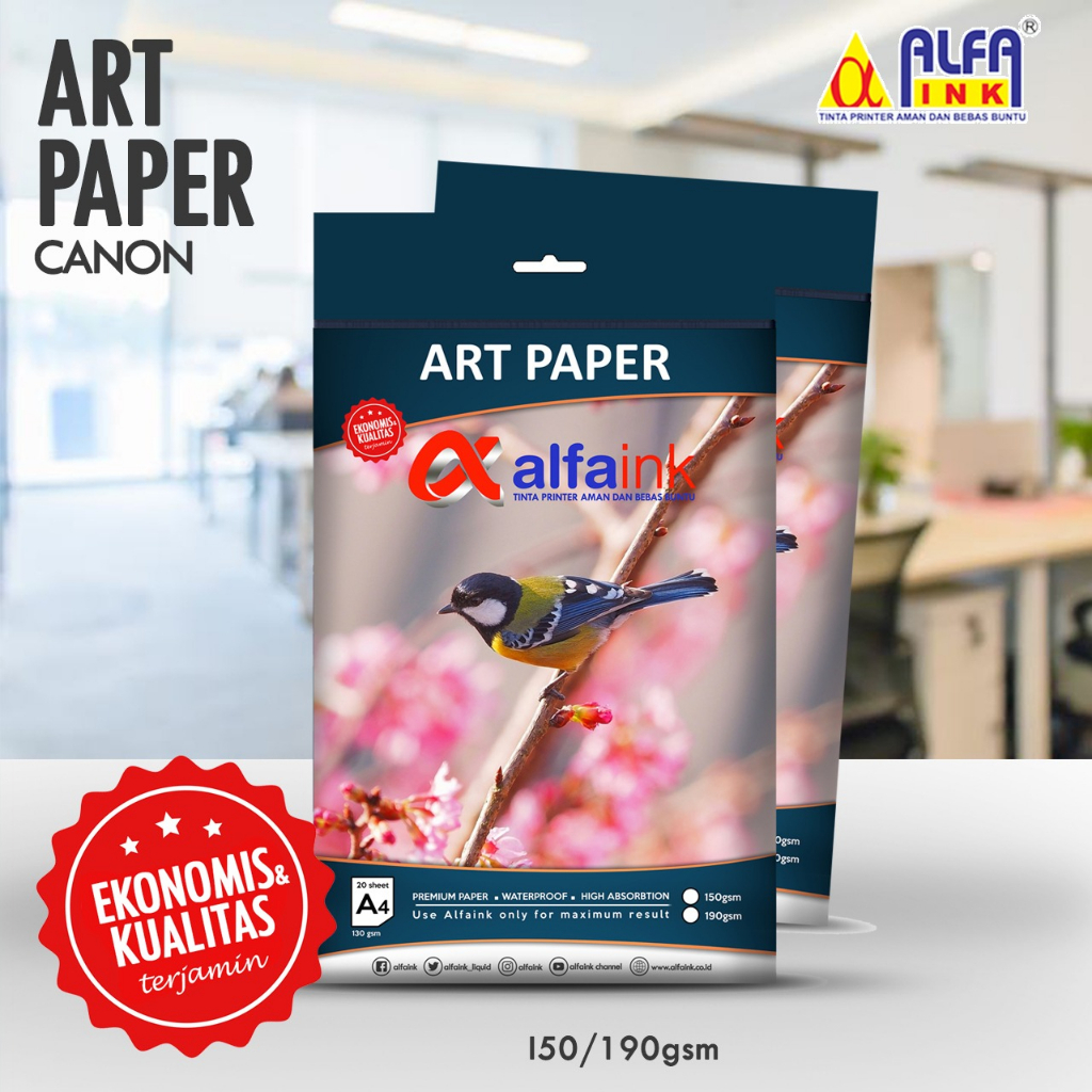 Jual ART PAPER 150 / 190 GSM / KERTAS ART PAPER | ALFAINK | ORIGINAL ...