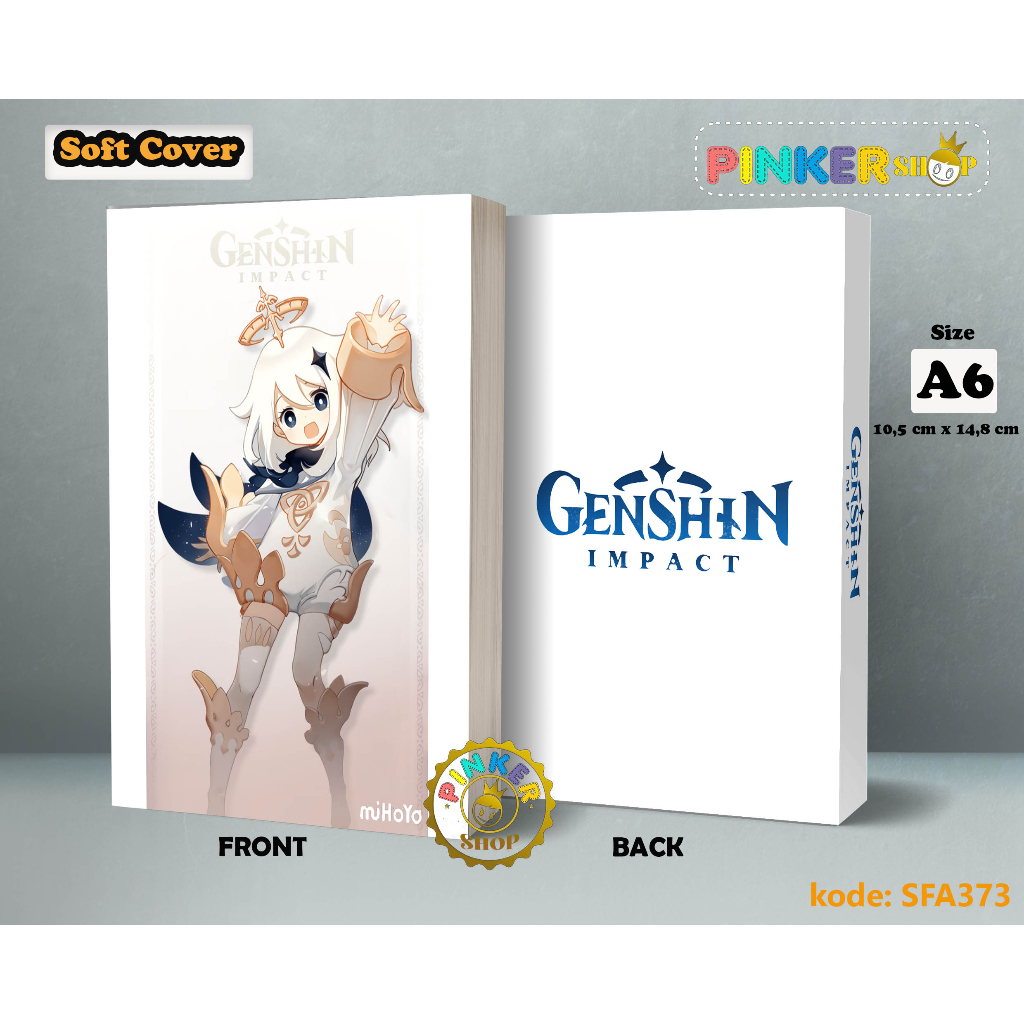 Jual (SFA373) Pocket Note Game Genshin Impact PAIMON Softcover A6/A5 ...