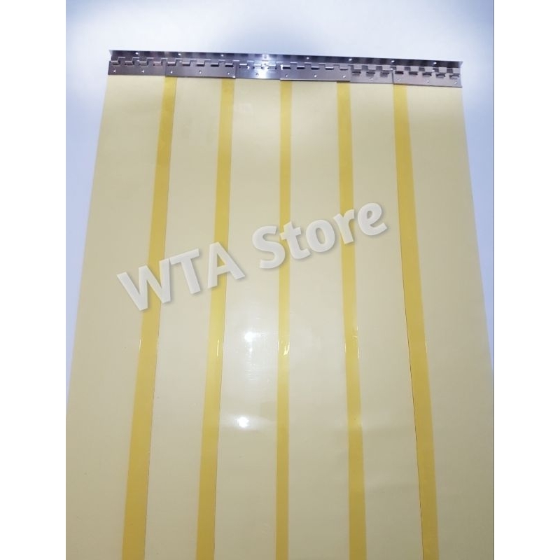 Jual TIRAI PVC STRIP CURTAIN TIRAI PLASTIK Komplit L= 1m T= 2m ORANGE ...