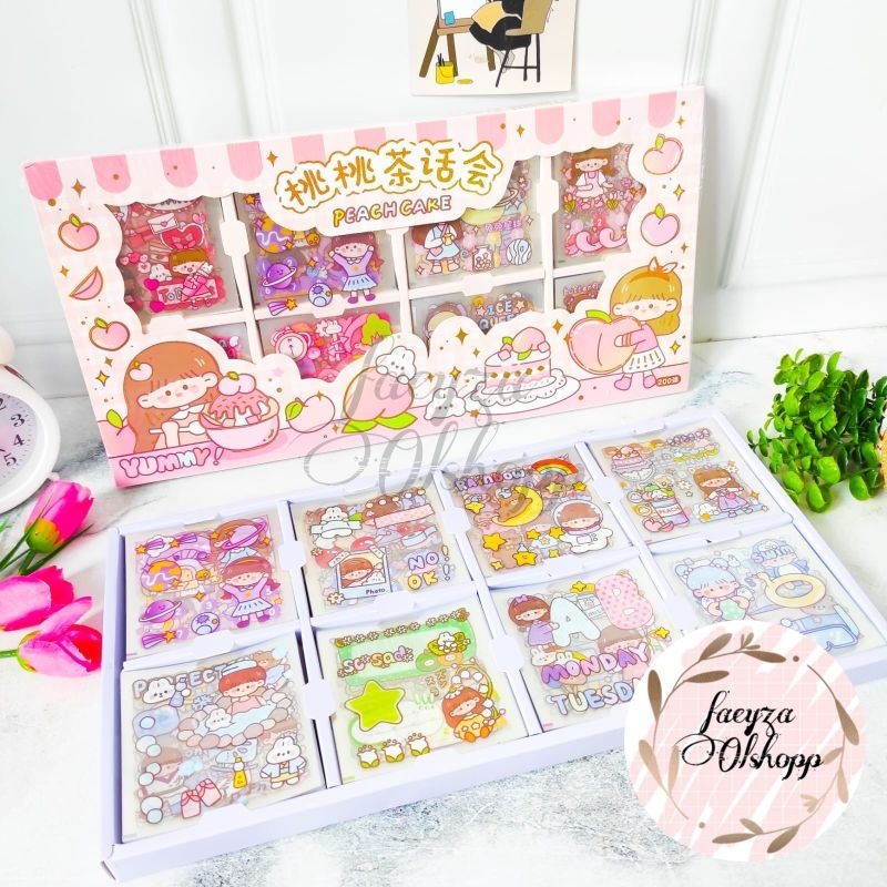 Jual Stiker 200 lembar stiker murah bahan PVC stiker viral kekinian ...