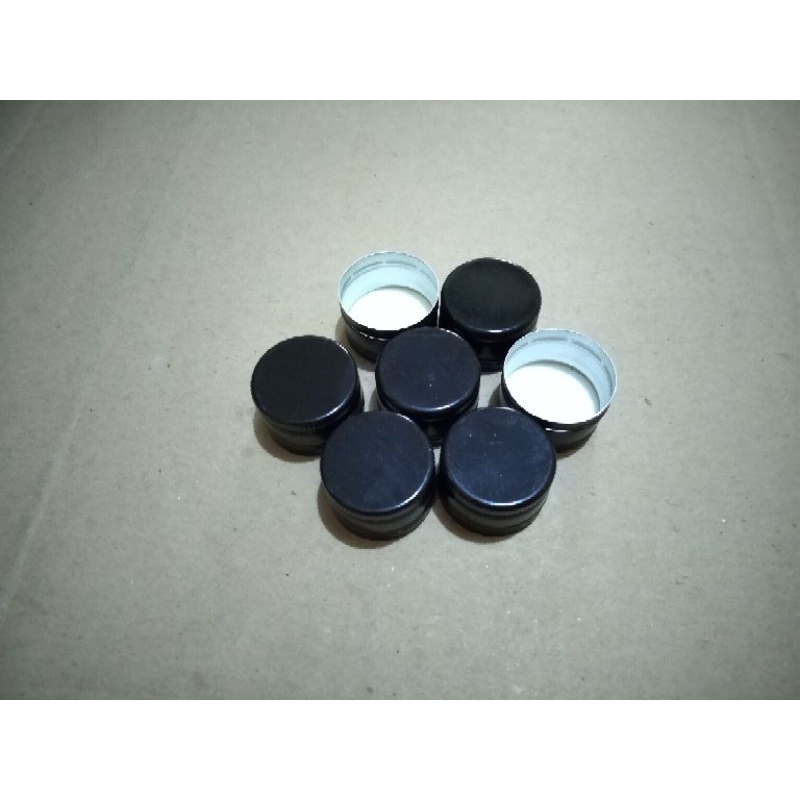 Jual Tutup botol aluminium 28mm warna hitam 1000 pcs | Shopee Indonesia