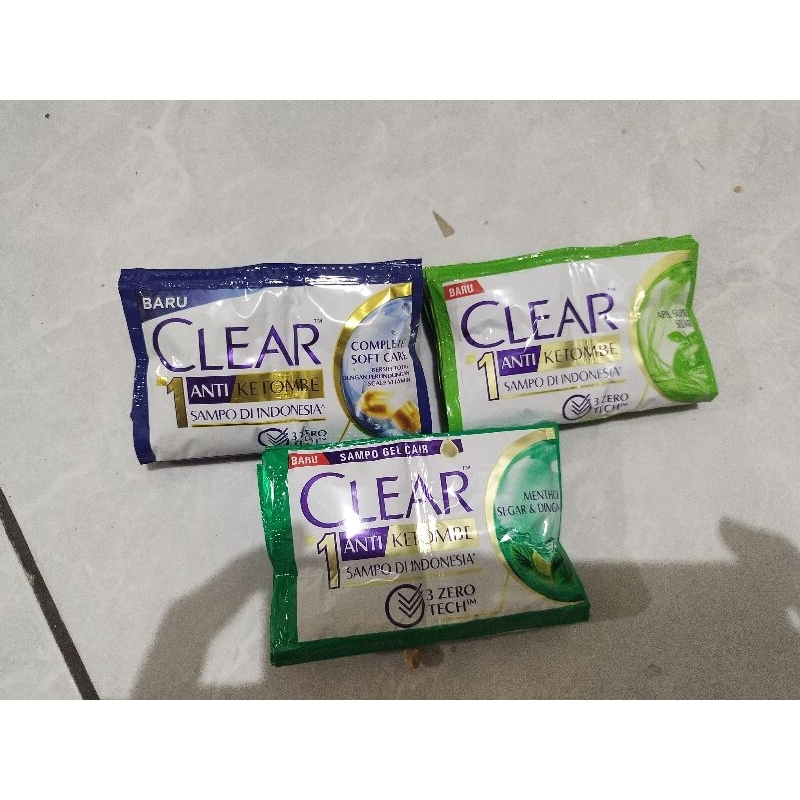 Jual Clear Shampo Sachet 1/2 renceng | Shopee Indonesia