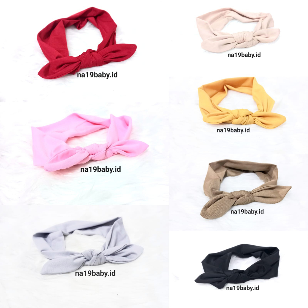 Jual Bandana Bayi Pita CHIBBY KOREA / bando pita kelinci anak cewek ...