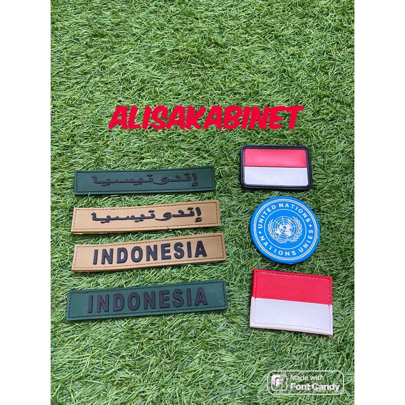 Jual Emblem Patch Rubber Indonesia Satgas Unifil Lebanon | Shopee Indonesia
