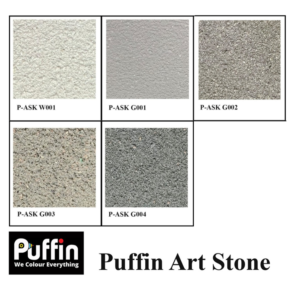 Jual Cat Texture Puffin Art Stone cat tembok Texture Batu Alam Natural ...