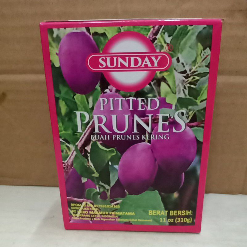 Jual Pitted Prunes Sunday / Buah Prunes Kering 310 gr | Shopee Indonesia