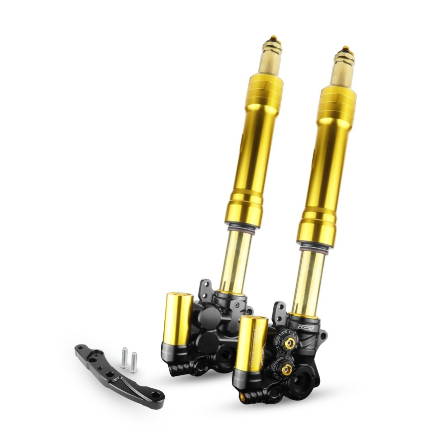 Jual Shock Depan N-Max RPD Upside-down 02 Axial Gold Suspension Up Side ...