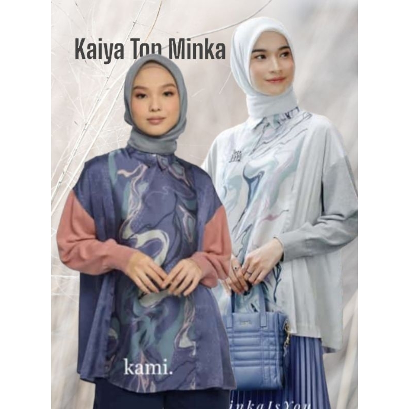 Jual KAIYA TOP Kami. Minka Satin | Shopee Indonesia