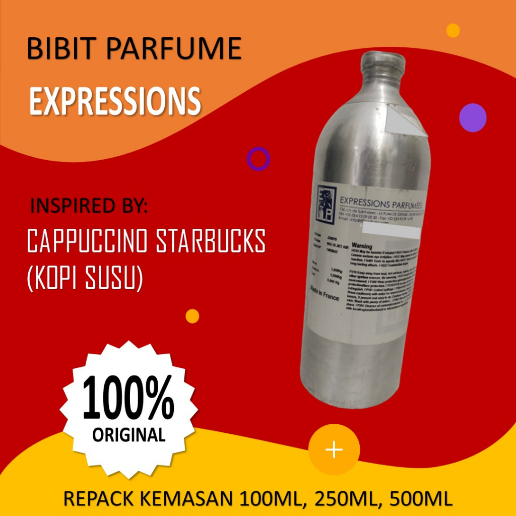 Jual Bibit Parfum EXPRESSION CAPPUCCINO STARBUCKS (KOPI SUSU) | Shopee ...