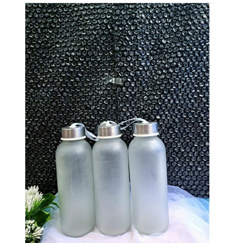 Jual Botol Kaca Doff/Tumbler Kaca Doff/Botol Minum 420ml | Shopee Indonesia