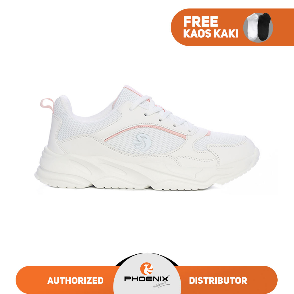 Jual Phoenix Kirei Sepatu Sneakers Wanita - White | Shopee Indonesia