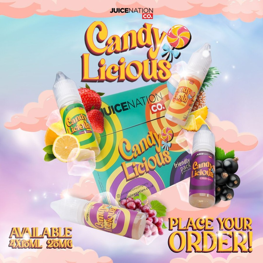 Jual Liquid Candy Licious Friendly Pack Salt Nic 1x15ML - JNC Liquid ...