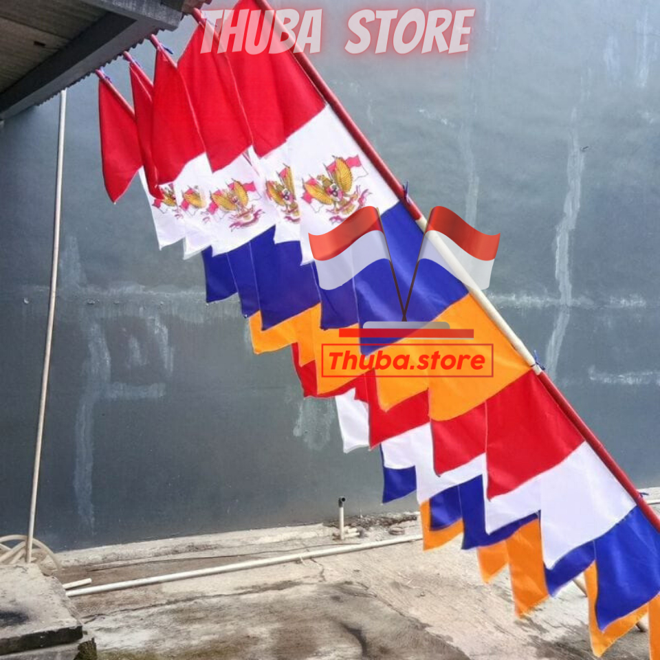 Jual Bendera Merah Putih Motif Umbul Umbul Geraji 8 Gelombang Termurah | Shopee Indonesia