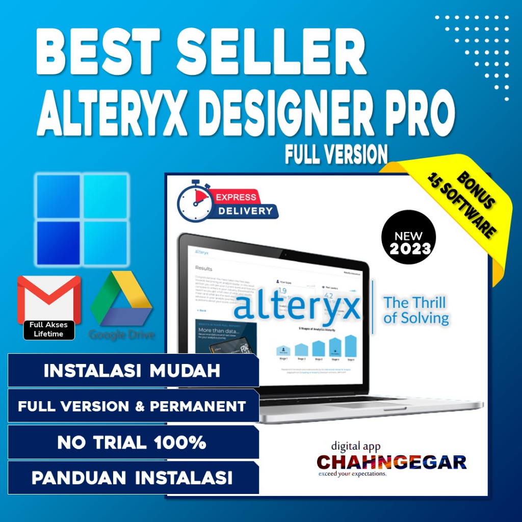 Jual ALTERYX DESAINER 2022.3.1 Full Version Lisensi Lifetime Software ...