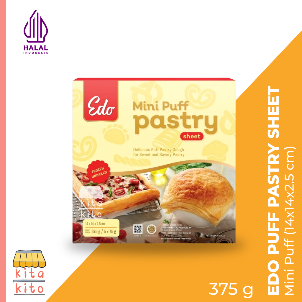 Jual Edo Puff Pastry Sheet | Kulit Pastry Zuppa Frozen Siap Pakai ...