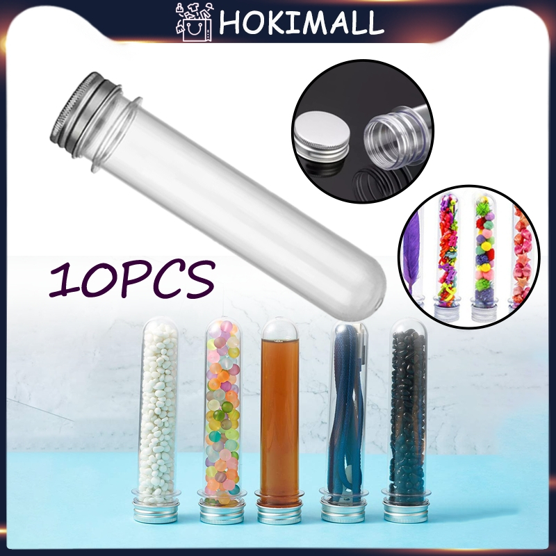 Jual 10 Pcs Tabung Plastik Test 40ML dengan Tutup Aluminium - Cocok ...