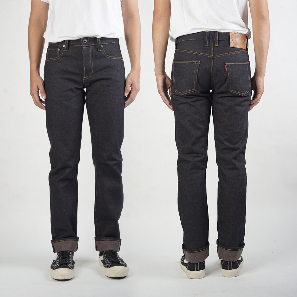 Jual The Denim Station - BALADEWA 14oz Indigo x Brown Denim (Ready ...