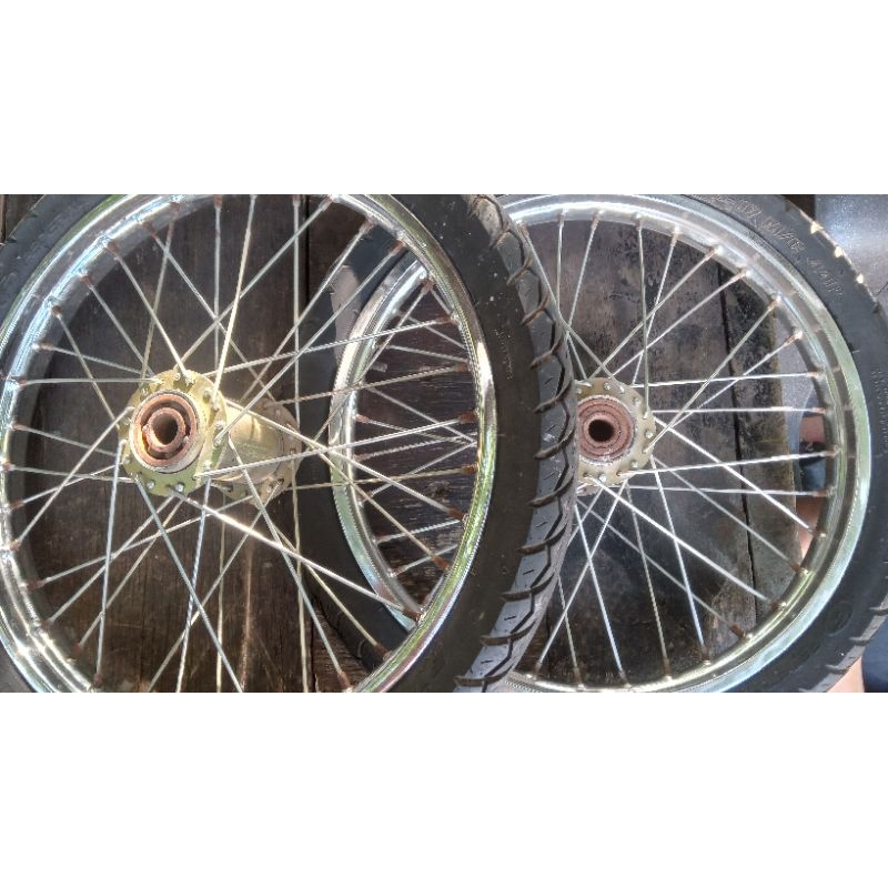 Jual Velg roda bentor (becak motor) ring 17x140 sepasang kanan dan kiri ...