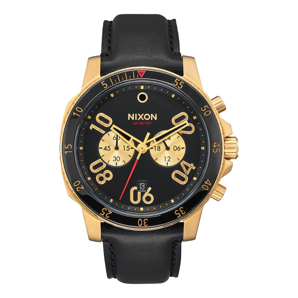 Jual Nixon Ranger Chrono Leather Gold / Black A940513 | Shopee Indonesia