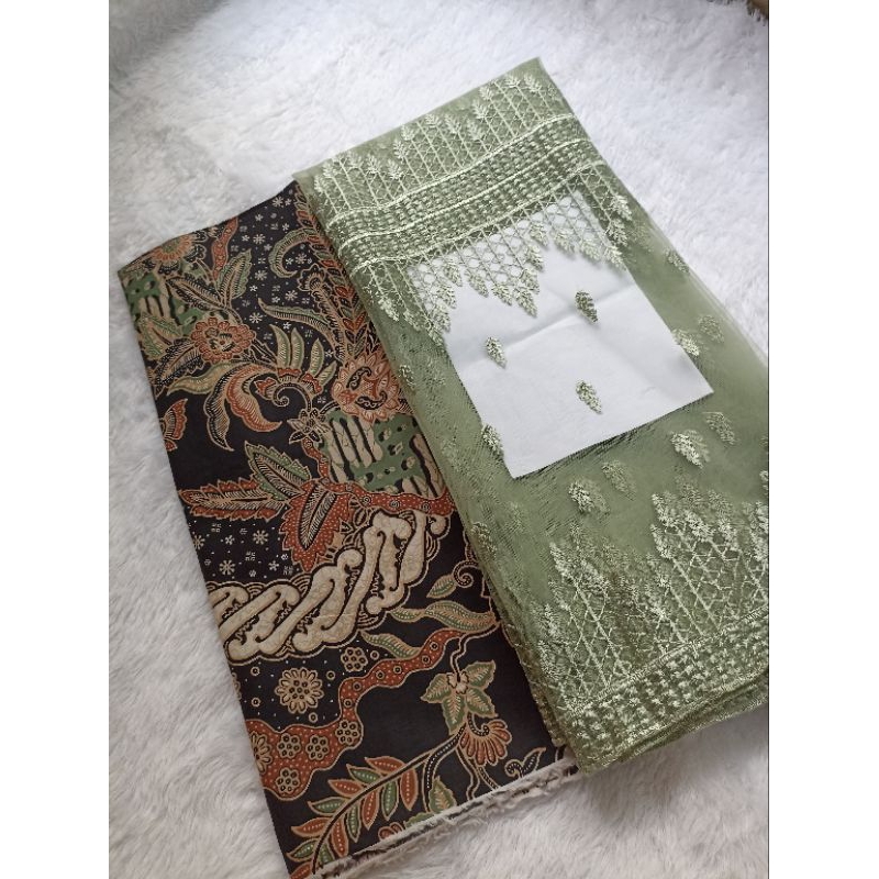 Jual KAIN/BAHAN SET/PAKET BRIDESMAID PREMIUM BATIK & TILLE SAPTO SUMBA ...