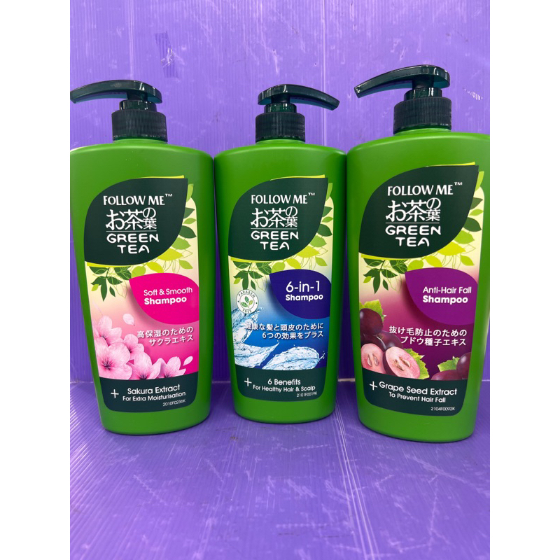 Jual Shampoo Follow Me Green Tea 650 ml | Shopee Indonesia