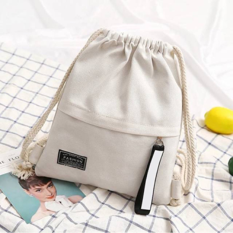 Jual Amelia STRING BAG TAS RANSEL SERUT HOMME FEMME - Ransel Fashion Kpop Terbaru | Shopee Indonesia