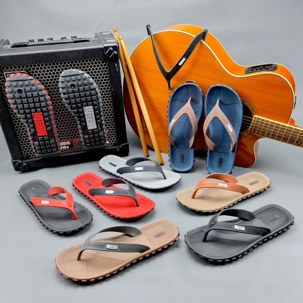 Jual Rullief - Masbi Panther Sandal Jepit Premium Pria 7 Warna - Sendal ...