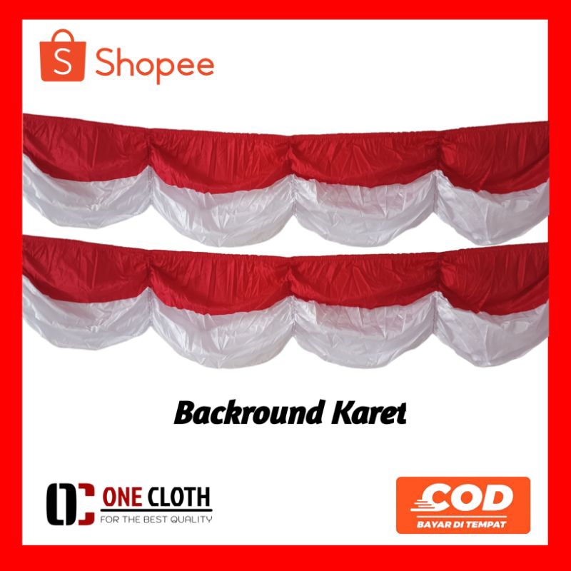 Jual Bendera Background Panjang Model Karet Untuk Rumah Kantor HUT ...