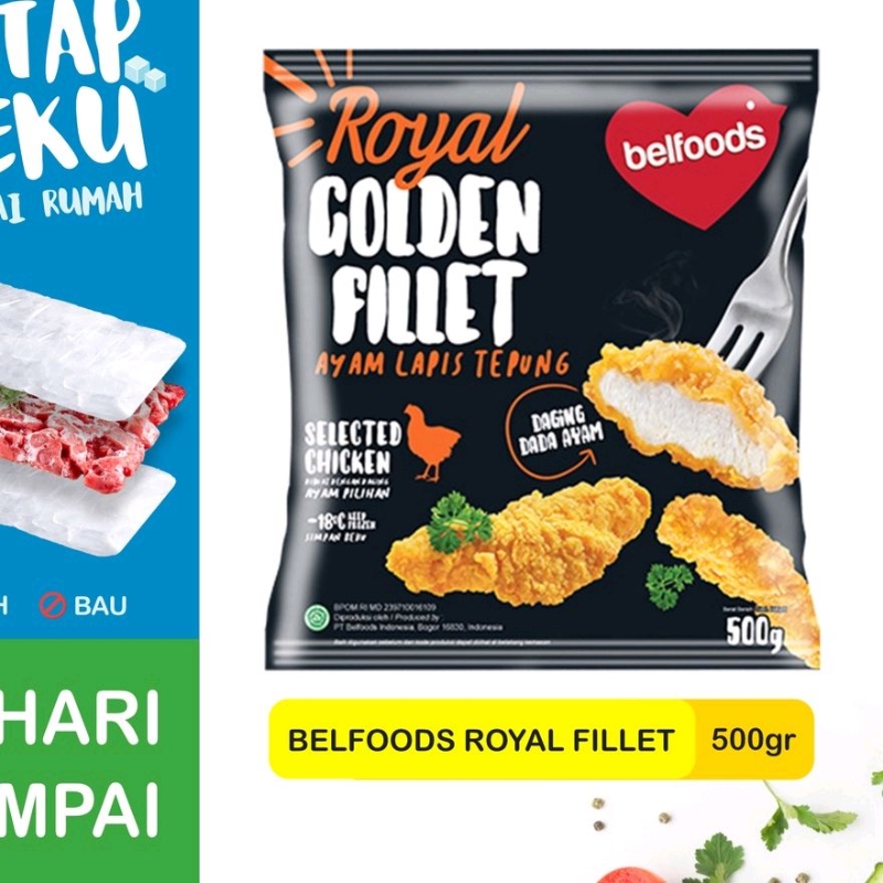 Jual Royal Golden Fillet Belfoods 500 Gr Frozen Food | Shopee Indonesia