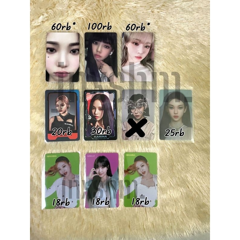 Jual PHOTOCARD KARINA GISELLE WINTER NINGNING AESPA | Shopee Indonesia