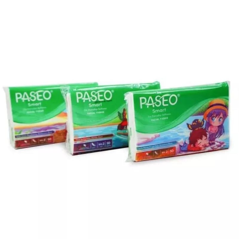 Jual Tissue Paseo Smart Travel pack 1pack Isi 50 Lembar Tisue Tisu 2 ...
