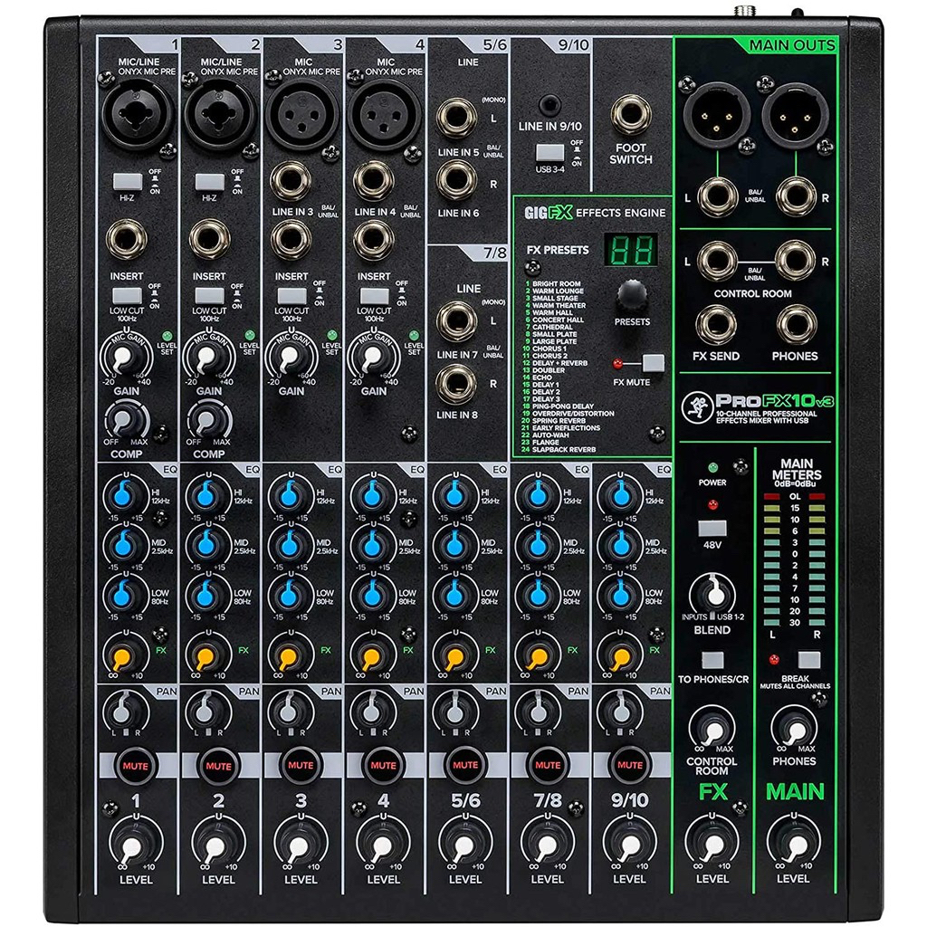 Jual Mackie ProFX10v3 / ProFX10 V3 / PRO FX10 V3 10 Channel Pro Effects Mixer with USB | Shopee ...