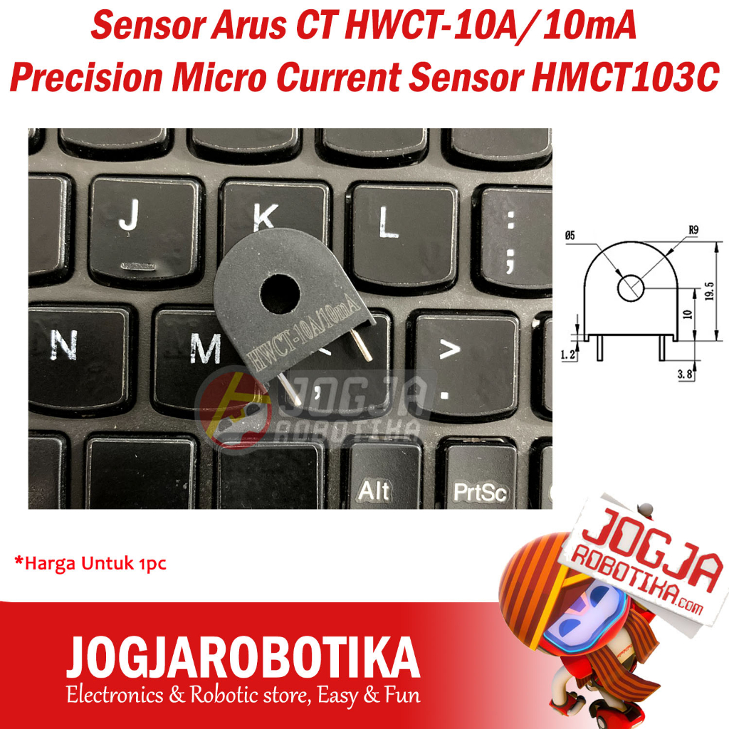 Jual Sensor Arus CT 10A/10mA HWCT-10A/10mA Precision Micro Current ...