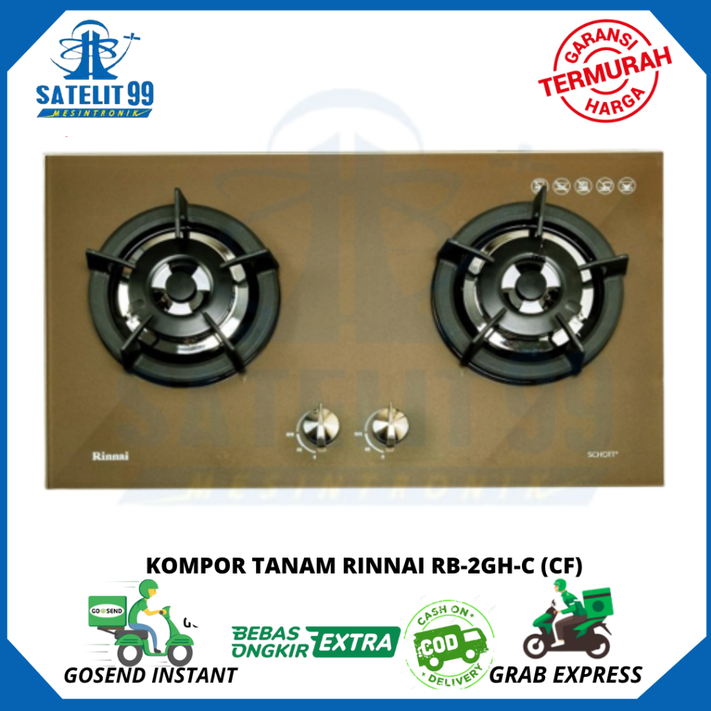 Jual KOMPOR TANAM 2 TUNGKU / KOMPOR TANAM RINNAI RB-2GH-C (CF) | Shopee Indonesia