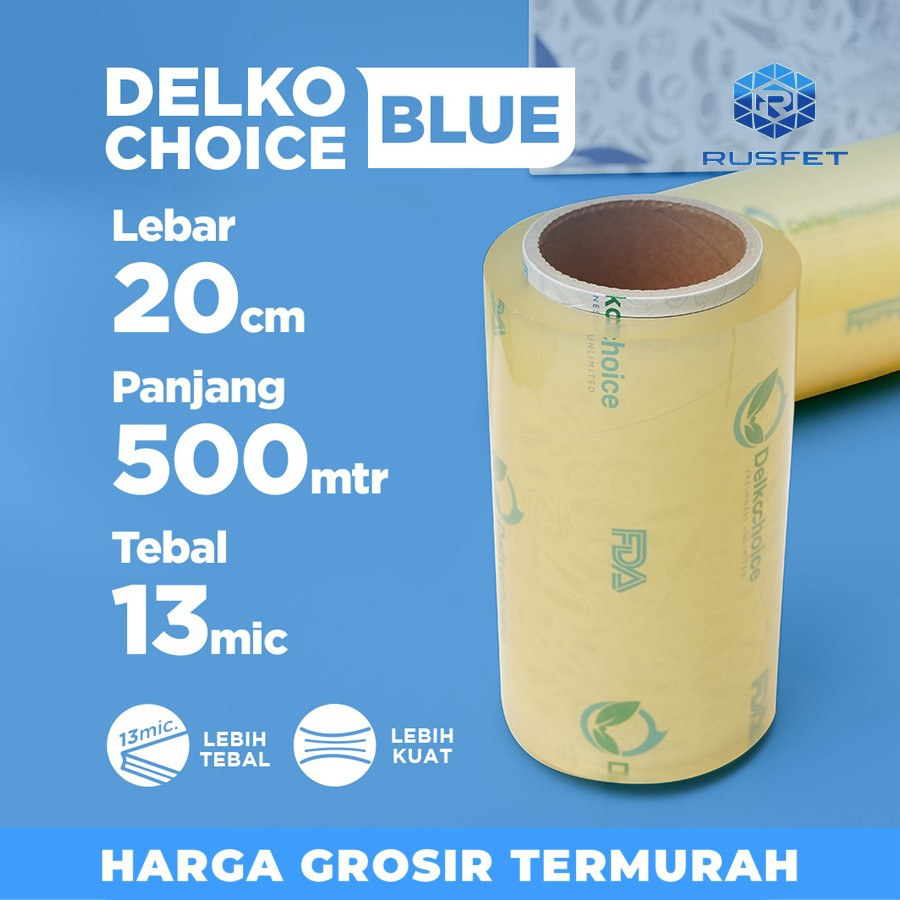 Jual Plastik Cling wrap Biru 20cm x 500meter FOOD GRADE Wrapping ...