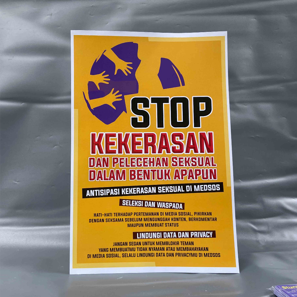 Jual Poster Stop Kekerasan | Poster Stop Pelecehan | Poster Stop ... Jual Poster Stop Kekerasan | Poster Stop Pelecehan | Poster Stop ...