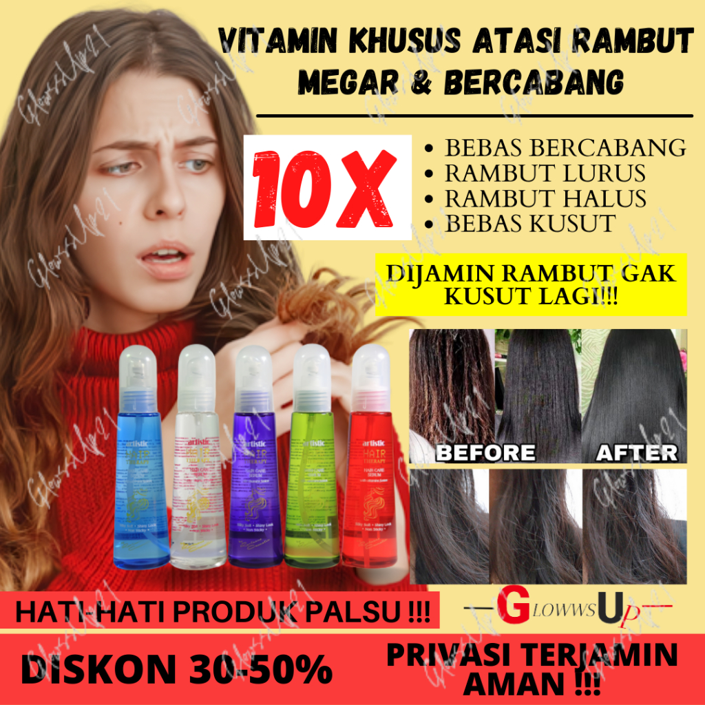 Jual ARTISTIC HAIR SERUM 120ML ORIGINAL - VITAMIN RAMBUT ARTISTIC 120ML ...