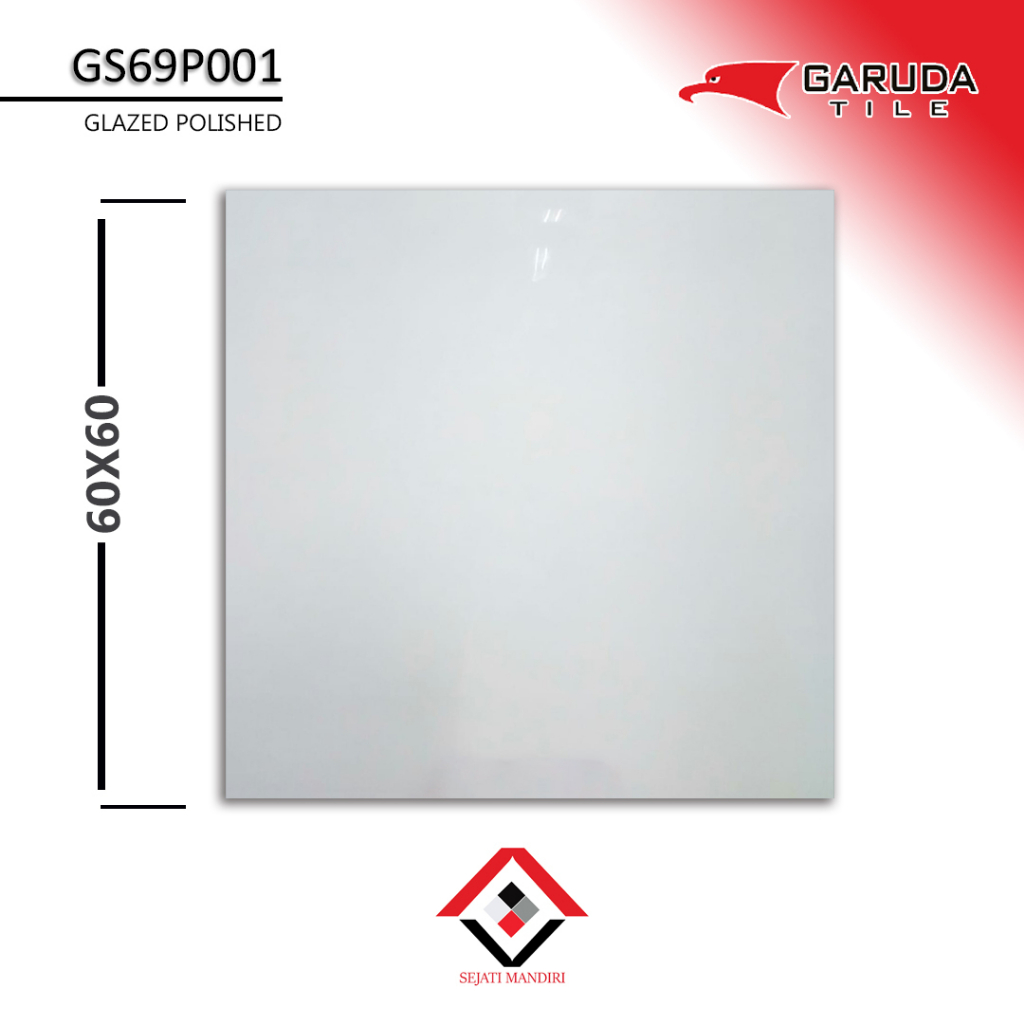 Jual granit 60x60 - putih polos - garuda pure white | Shopee Indonesia
