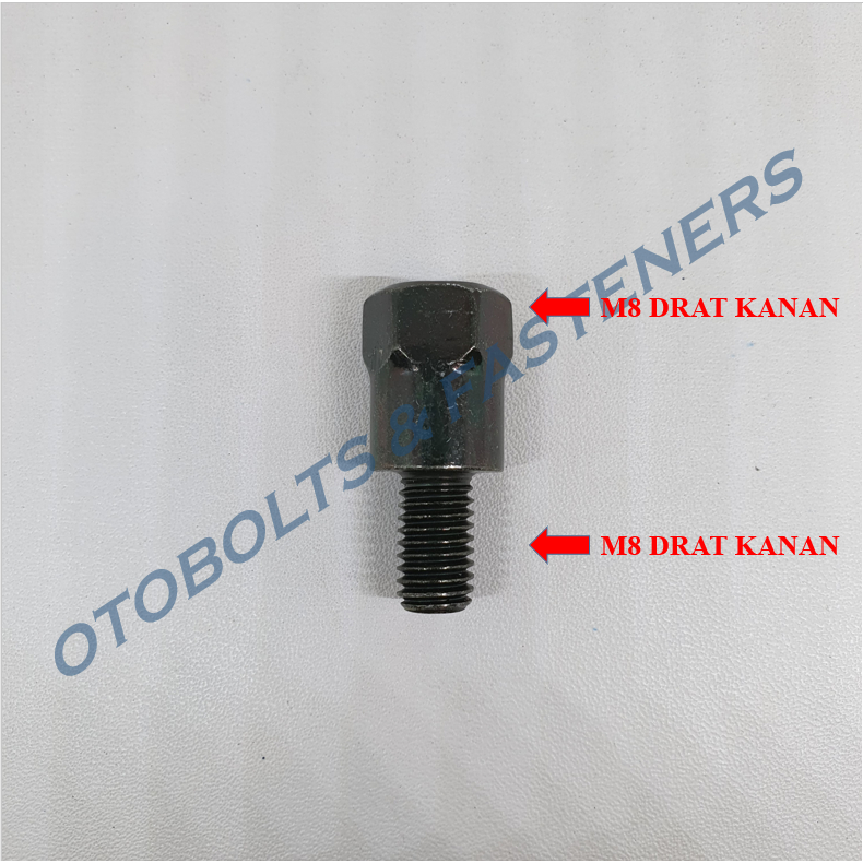 Jual Baut Sambungan Spion 8 x 8 Kanan Kanan / Baut Spion | Shopee Indonesia