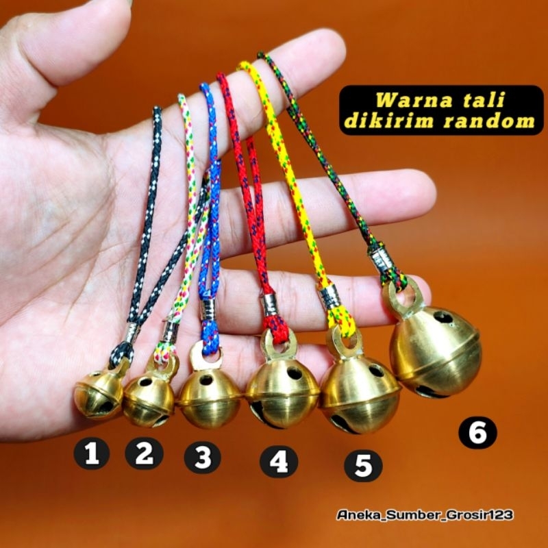Jual Krincingan kuningan klintingan lonceng pakai tali Suara nyaring ...